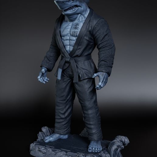 🦈 GROUND SHARK JIUJITSU FIGHTER・ STL File for 3D printing・Cults