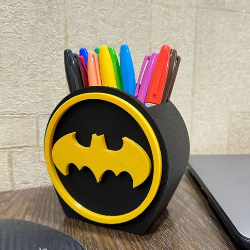 🖊️ Batman Pen Holder Organizer・ STL File for 3D printing・Cults