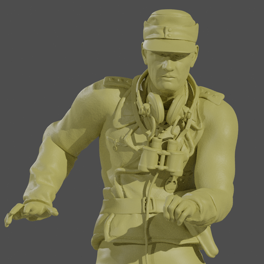 STL file ww2 tank commander1_35 🪖 ・3D print model to download・Cults