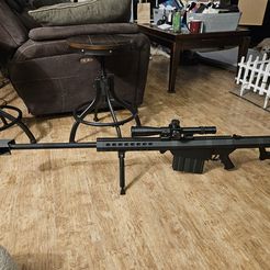 3D print BARRETT M82 1:1 LIFE-SIZED SNIPER RIFLE • made with AnkerMake ...