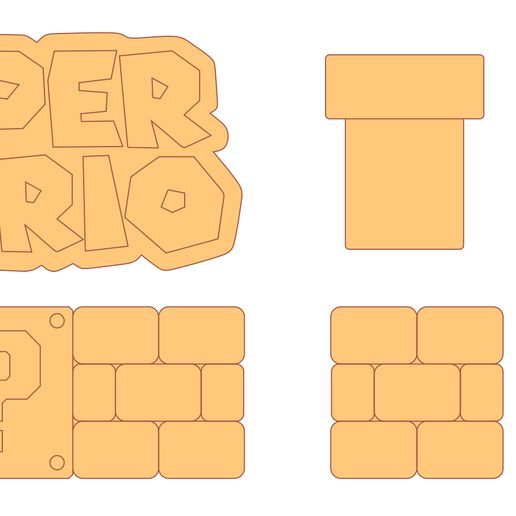 super mario vector pack