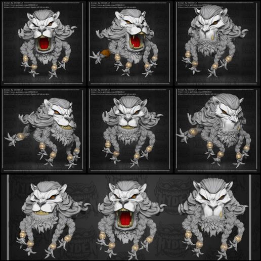 🦸 battle beast heads・ STL File for 3D printing・Cults