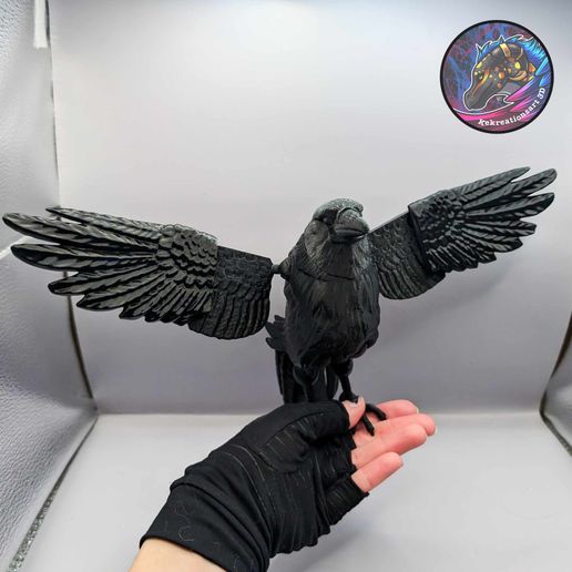 🐦 Flexi Raven・ STL File for 3D printing・Cults