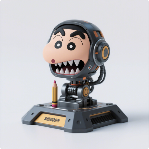 🤖 Robot Sculpture Mech Sculpture Crayon Shin-chan・Arquivo STL para ...