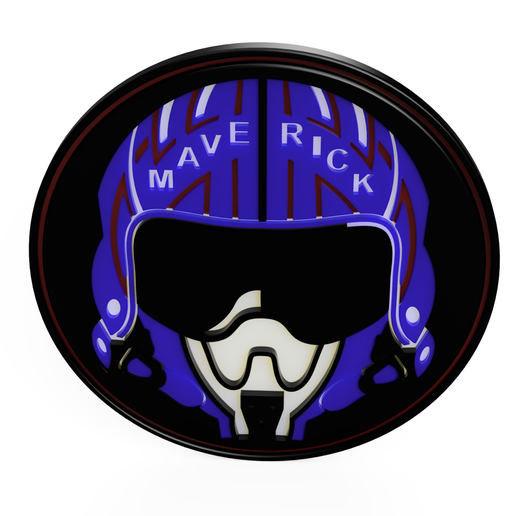 🔝 Top Gun Maverick Helmet COASTER・ STL File for ・Cults