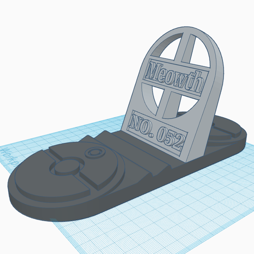 Download STL file 052 Meowth Pokestand Back • Design to 3D print ・ Cults