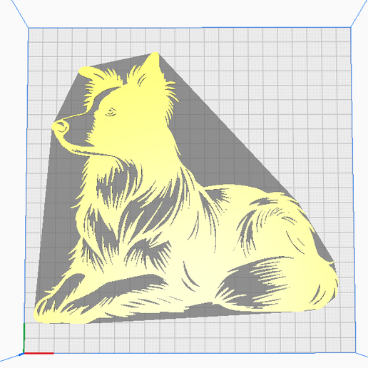 🎨 Border Collie 2D Wall art・ STL File for 3D printing・Cults