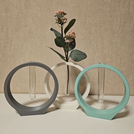 3D file Test Tube Vase Circle 🏺 ・3D printable model to download・Cults
