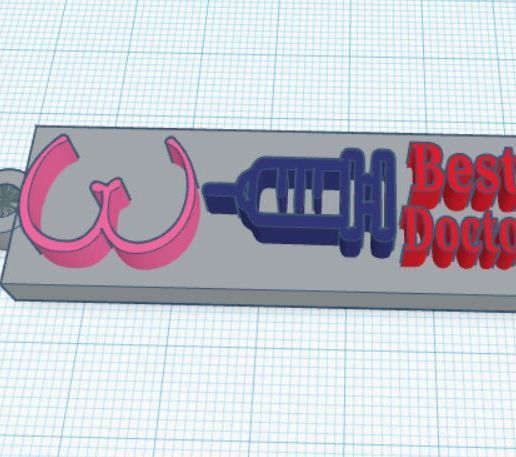 🩺 Best Doctor Keychain・ STL File for 3D printing・Cults