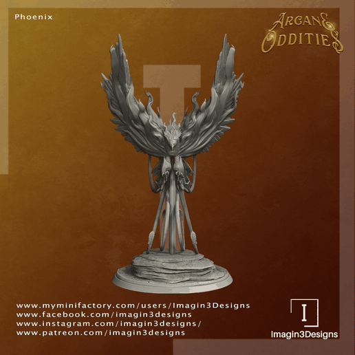 3D file Phoenix 🦅 ・3D printer model to download・Cults