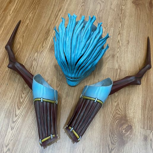 💪 Mahito Final Form Accessories Cosplay ( Full Mask and Arm Armor ...