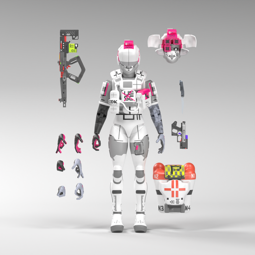 🐚 Marathon Recon Shell 5.5" action figure・ STL File for 3D printing・Cults