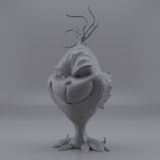 STL file Grinch head 🎬 ・3D printer design to download・Cults