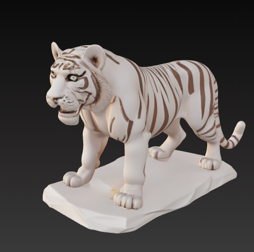 🐅 Standing Tiger STL - 3D Printable Model - Wildlife Animal Pose・ STL ...