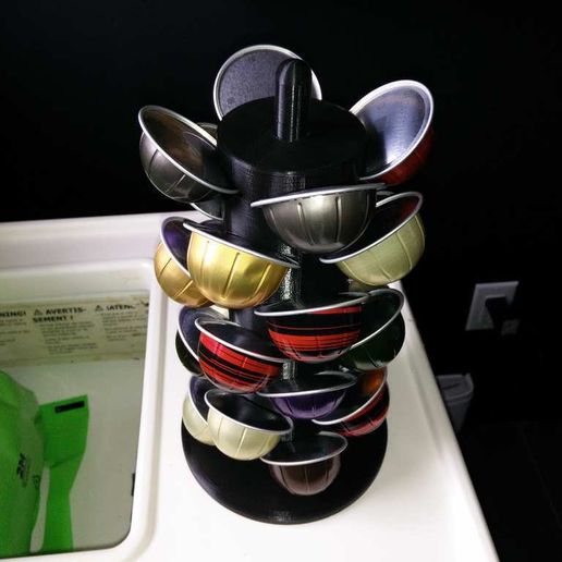 🏠 Nespresso Vertuo Capsule Tower・ STL File for 3D printing・Cults