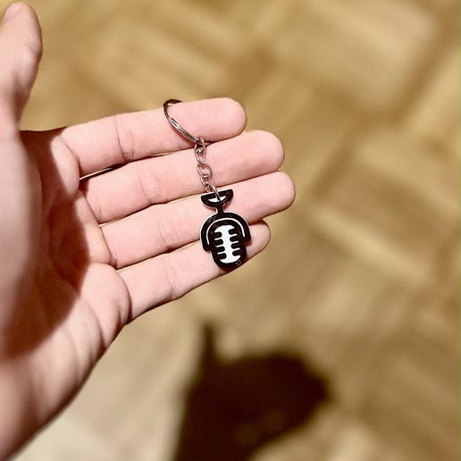 Archivo 3D Keychain Microphone // llavero Microfono 🗝️ ・Diseño de ...