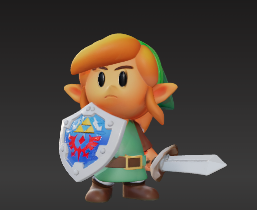 Link 3D - The Legend of Zelda: Link's Awakening 🗡️ | Model STL・ STL ...