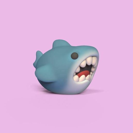 🦈 Round Shark・ 3D File for ・Cults