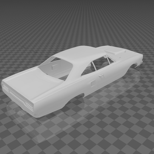 🐚 Plymouth Road Runner 1970 Shell Body - Divided Parts for Easy ...