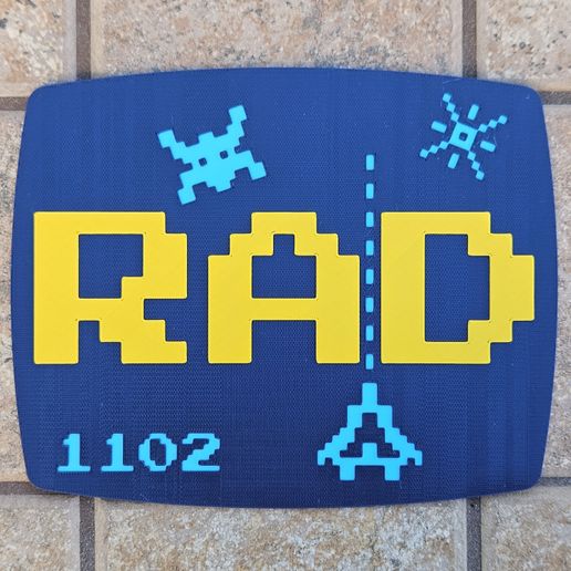 🚩 "RAD" Sign・ STL File for ・Cults