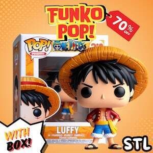 Archivo STL Funko pop one piece luffy 🎨 ・Design para impresora 3D para ...