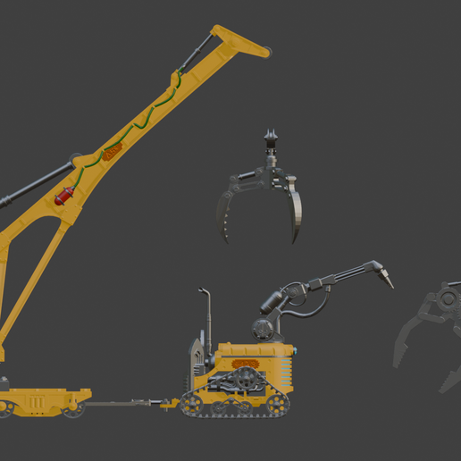 🏗️ 32mm Gothic Sci-Fi Industrial Machines・ 3D File for 3D printing・Cults
