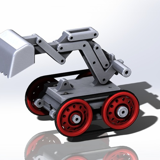 Free 3D file Digger Arm for the Robot tank toy project. 💪 ・Model to ...