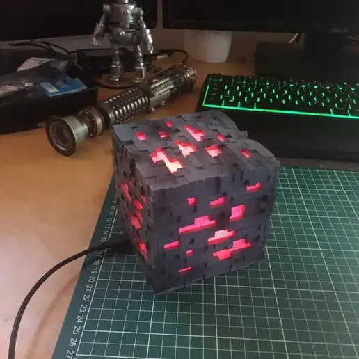 🔦 MINECRAFT LAMP・Free STL File for 3D printing・Cults