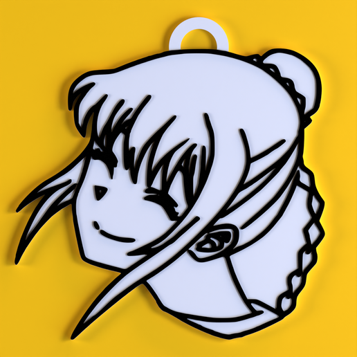 STL file llavero anime Lu Xiaotang - Sakamoto Days llaveros 🗝️ ・Model ...