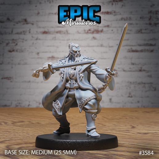 Archivo 3D Blade Master Attack ‧ DnD Miniature ‧ Tabletop Miniatures ...