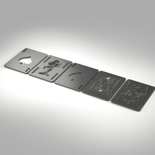 🃏 Selection of Playing Cards・ STL File for 3D printing・Cults