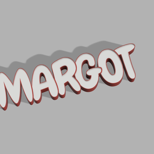 STL file bright name margot 🔆 ・3D printer model to download・Cults