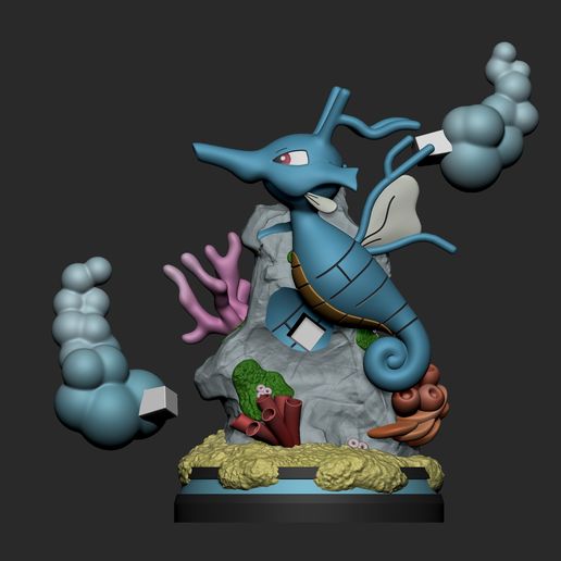 🐉 Pokemon - Kingdra Figure・ STL File for 3D printing・Cults