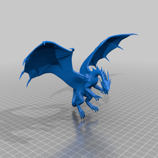 🐉 Mithral Dragon・Free STL File for 3D printing・Cults
