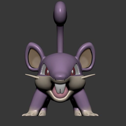 🐉 Pokemon - Rattata with 2 poses・ STL File for ・Cults