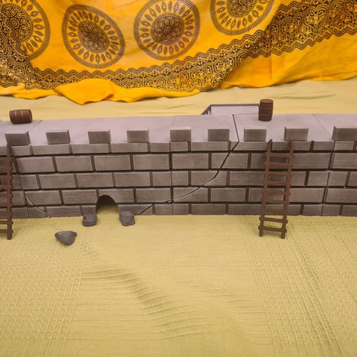 STL file Helm's Deep wall 28 mm scenary 🏰 ・3D printable design to ...