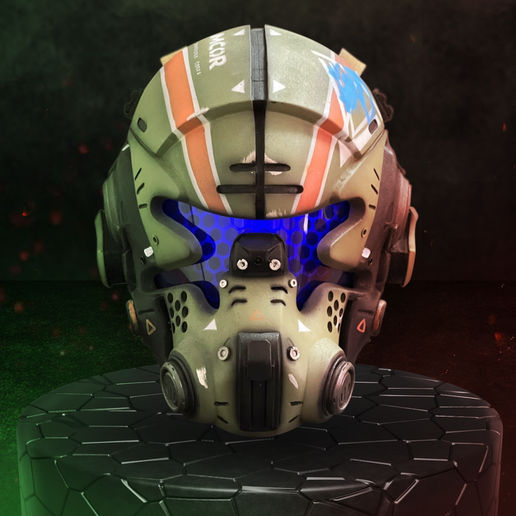 🪖 Printable TitanFall Helmet・ STL File for ・Cults