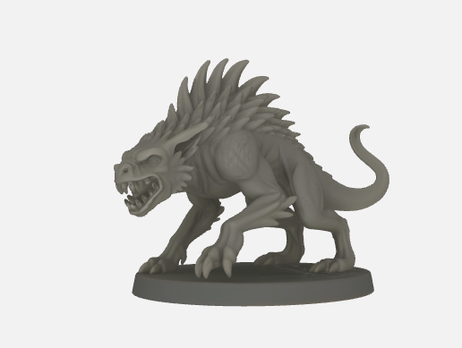 🎲 Razorhide Stalker - DnD Enemy Resin Model・ STL File for 3D printing・Cults