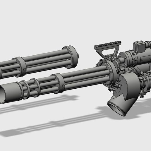 🔫 M134D Minigun・ 3D File for ・Cults