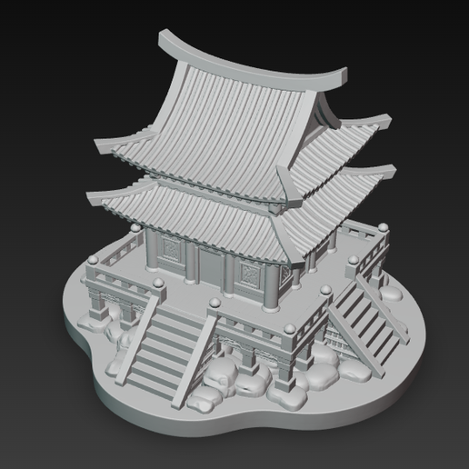 🕍 Japanese Temple Pagoda Tower Terrain 3D Printable STL・ STL File for ...