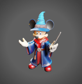🐁 Wizard Mickey Mouse 3D Model - Sorcerer’s Apprentice Figurine STL ...