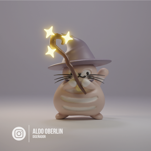 🪄 Magordito -Magic Cat・ STL File for 3D printing・Cults