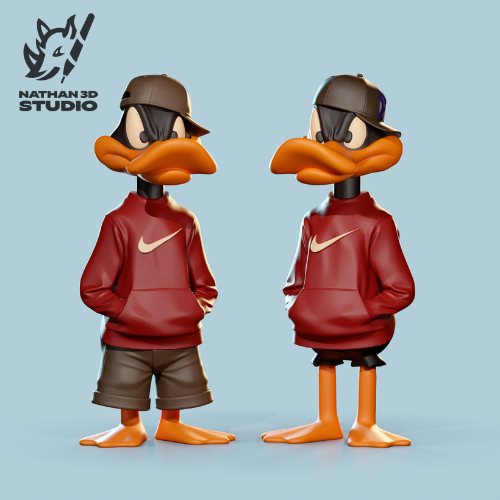 🦆 Daffy Duck – Urban Style Fanart・ STL File for 3D printing・Cults