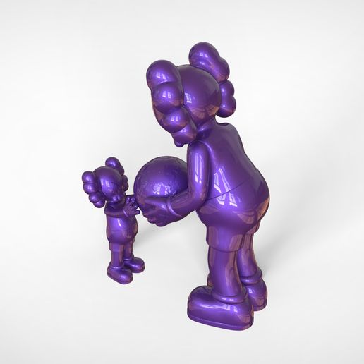 🪐 Kaws The promise ( holding the planet )・Archivo STL para Impresión 3D ...