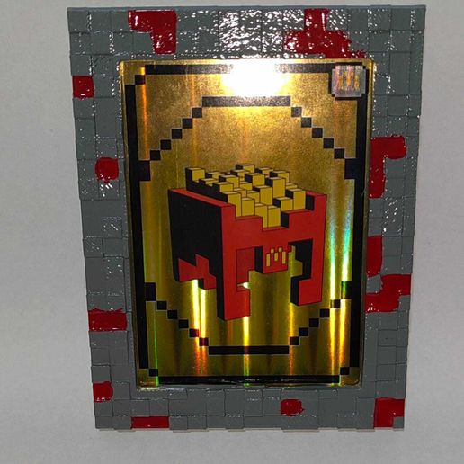 🎲 Minecraft x Mc card holder・ STL File for 3D printing・Cults
