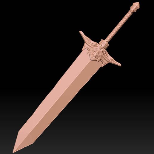 🗡️ Large Sword of Moonlight - Demons Souls・ STL File for 3D printing・Cults