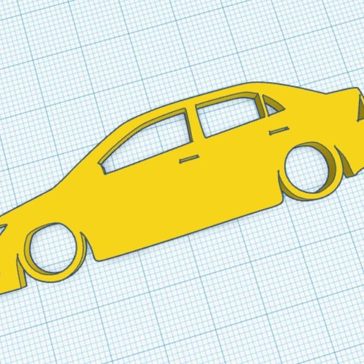 STL-Datei Toyota Corolla Limousine e120 / e12 (2000-2007) Schlüsselanhänger 🚗 ・Design für den 3D ...