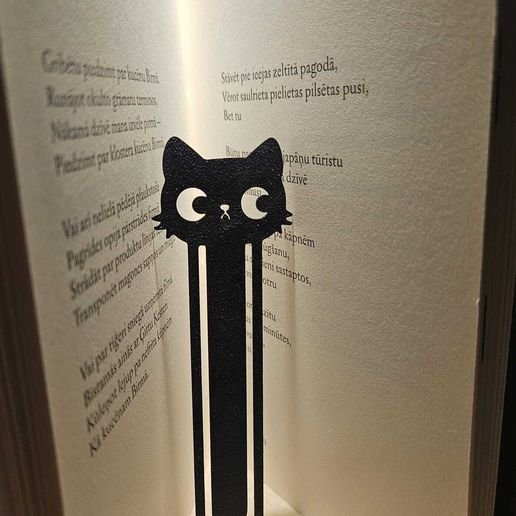 🐱 Cat bookmark・ STL File for 3D printing・Cults