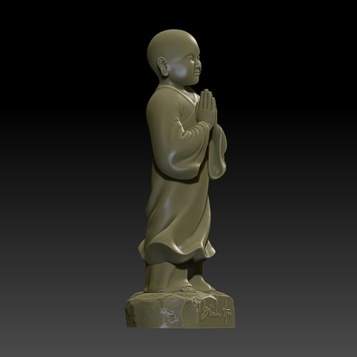 🎨 Buddhist monk・ STL File for 3D printing・Cults