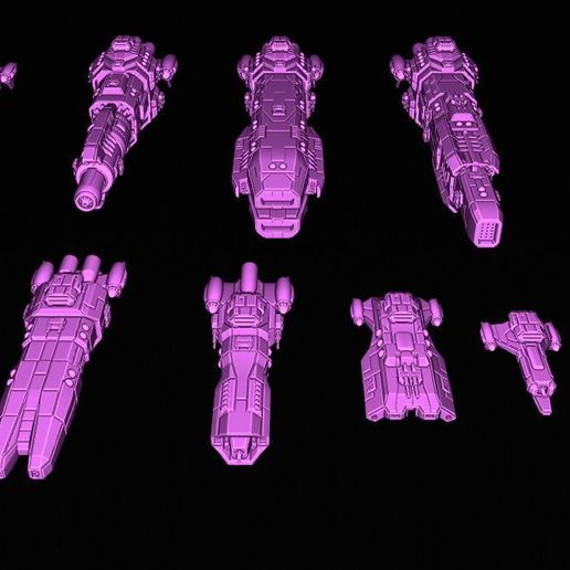3D file Wexx Imperial Fleet - Full Thrust ️ ・Design to download and 3D ...